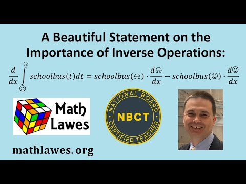 The Most Beautiful Statement on the Importance of Inverse Operations