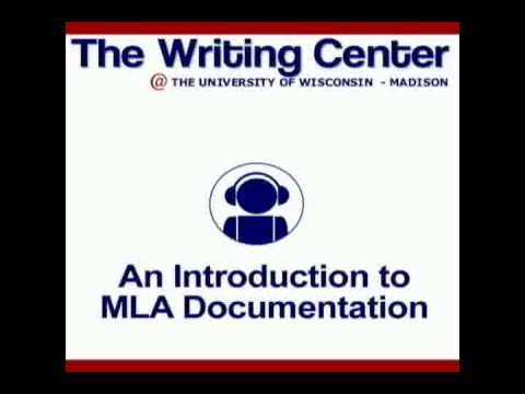 An Introduction to MLA Documentation
