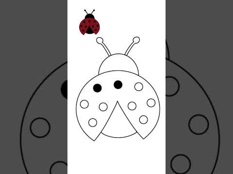 How to draw ladybug π π#drawing #shorts #youtubeshorts