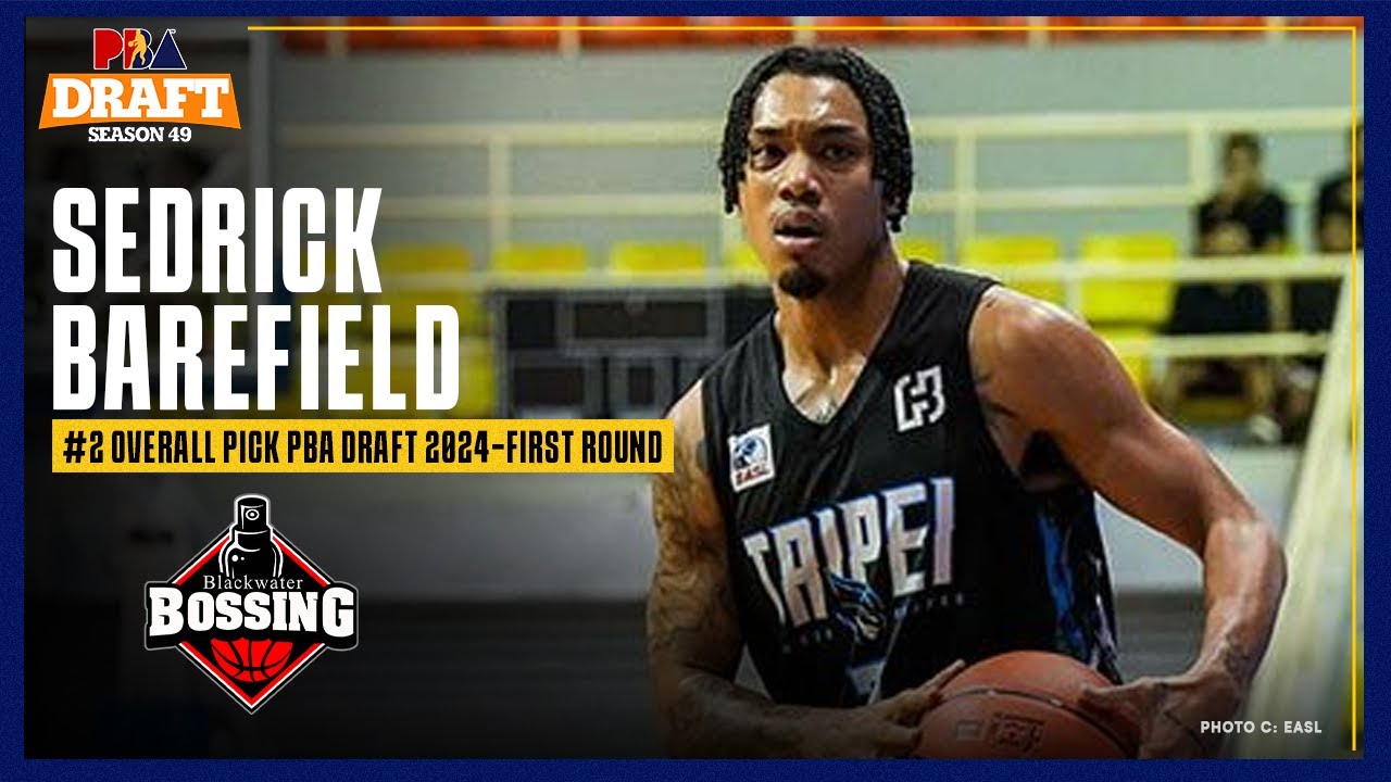 Sedrick Barefield joins Blackwater as SECOND PICK overall | PBA Season 49 Draft