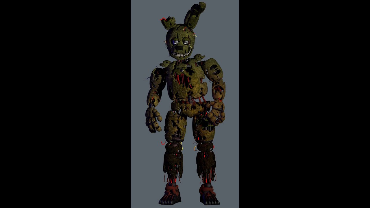 [C4D|FNAF|SPEEDART] Springtrap full body V2