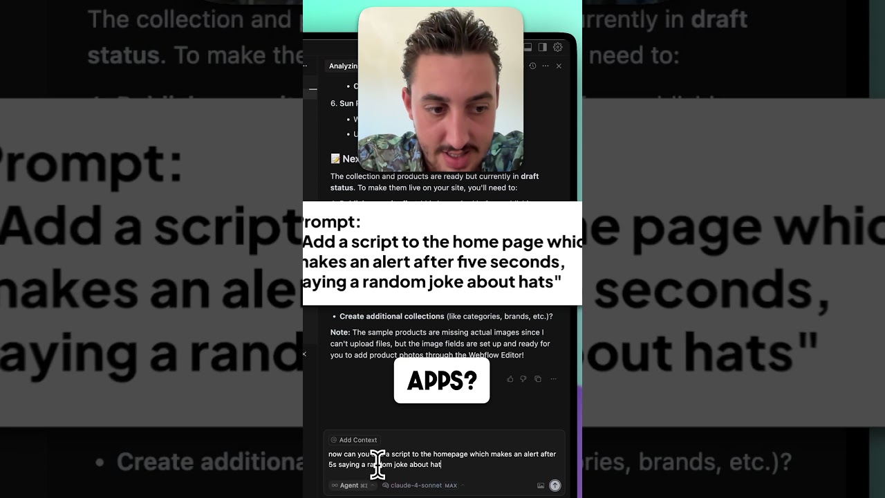 Create Custom JavaScript with an AI Prompt