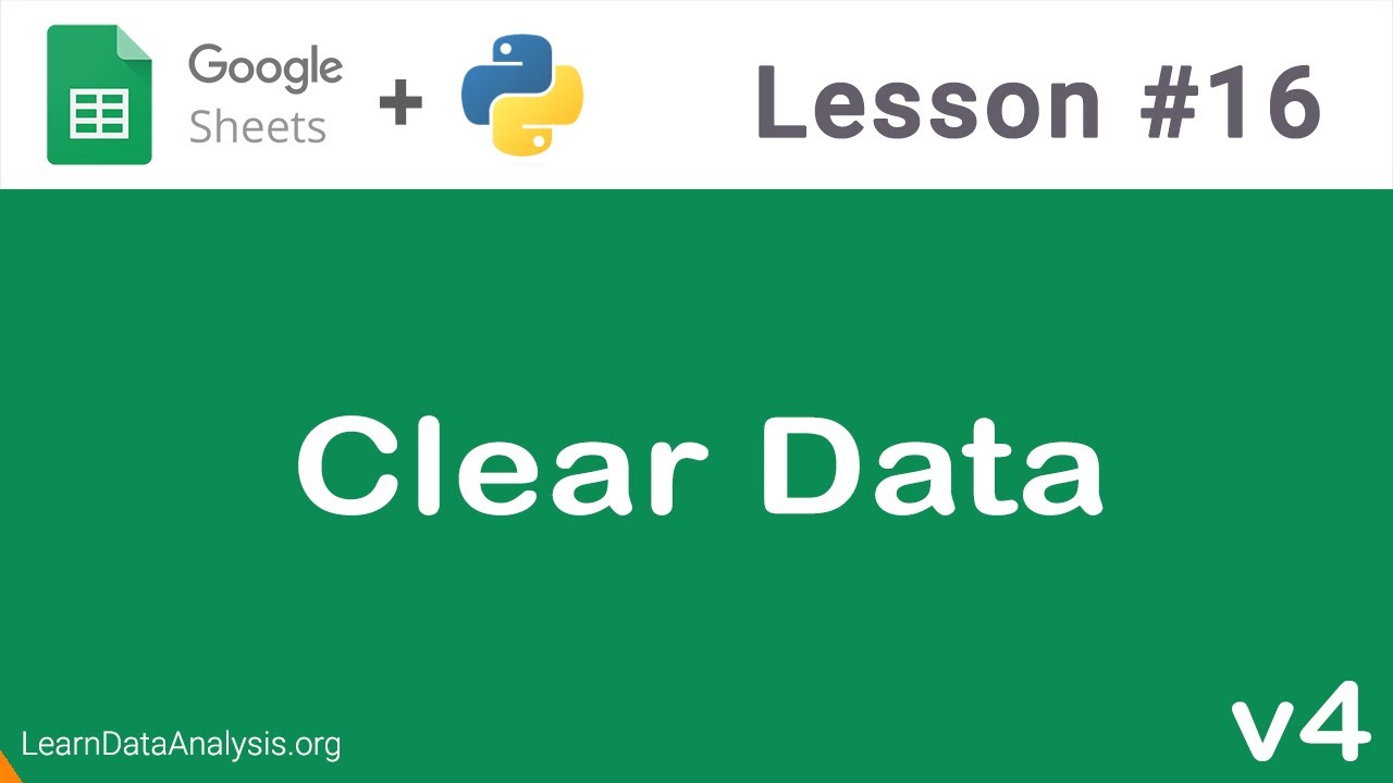 Google Sheets API in Python | Clear Data