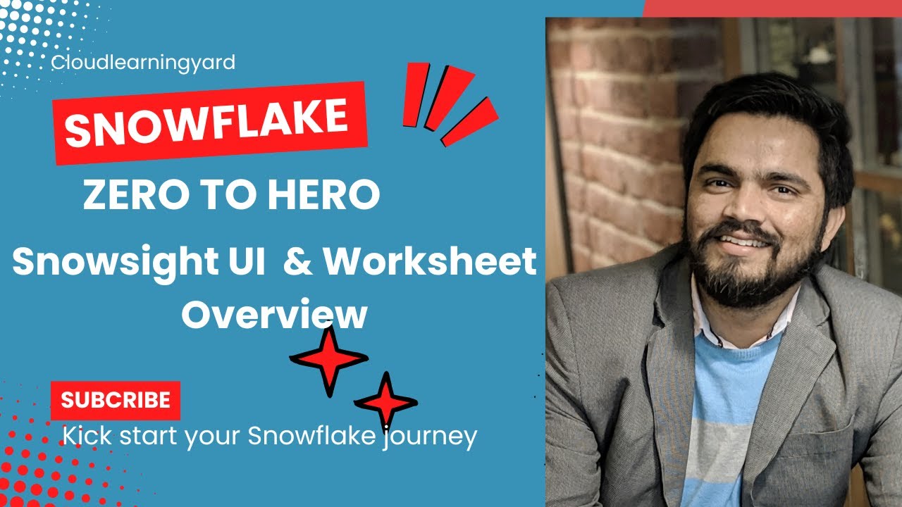 #4 Snowflake Snowsight UI walkthrough & Worksheet Overview