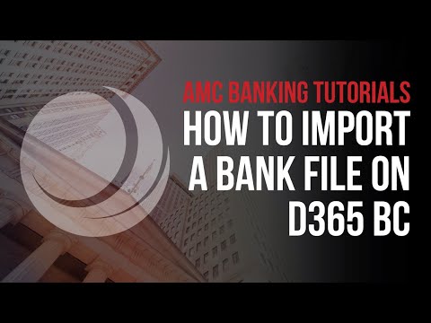 How to import a bank file on Business Central with AMC Banking Fundamentals
