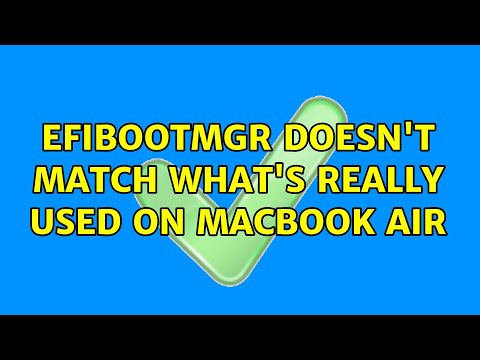 Ubuntu: efibootmgr doesn't match what's really used on MacBook Air
