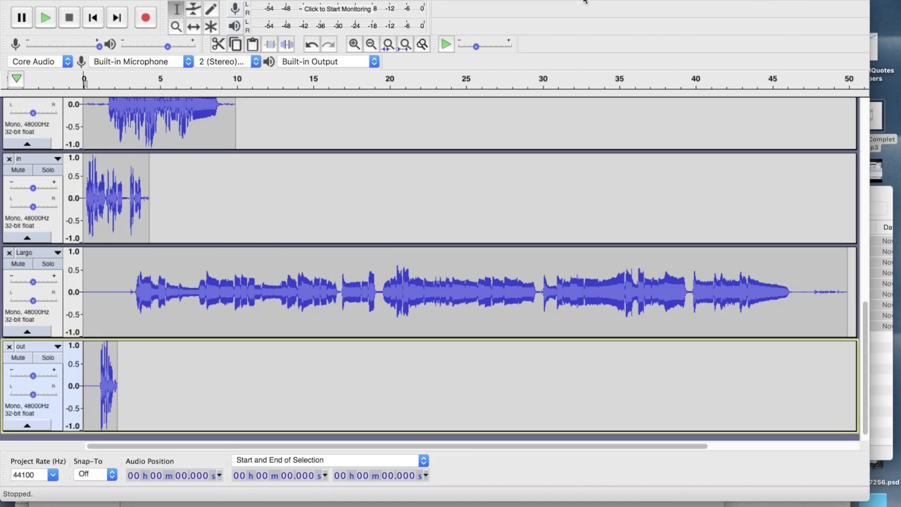Using Audacity to Combine / Concatenate Audio Files