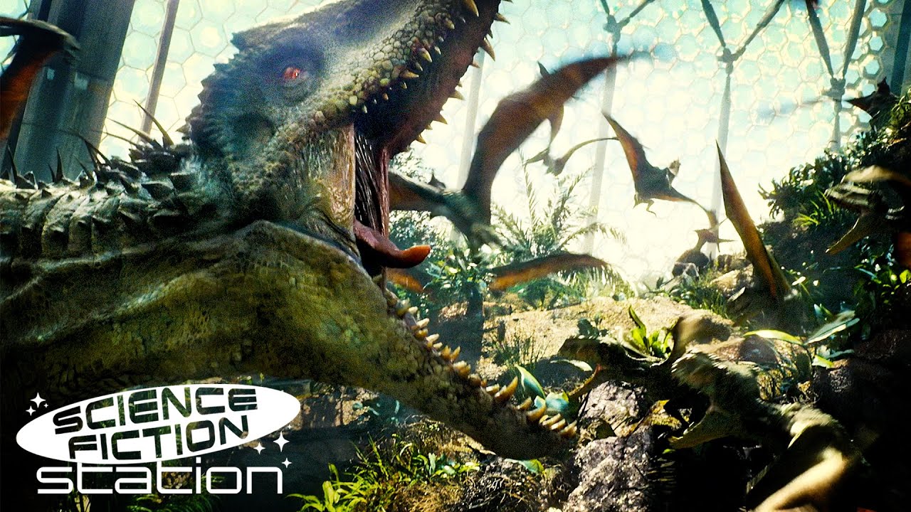 Indominus Rex Breaks Into The Aviary | Jurassic World (2015) | Science Fiction Station