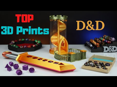 Cool Things to 3D Print for D&D and DICE Fans