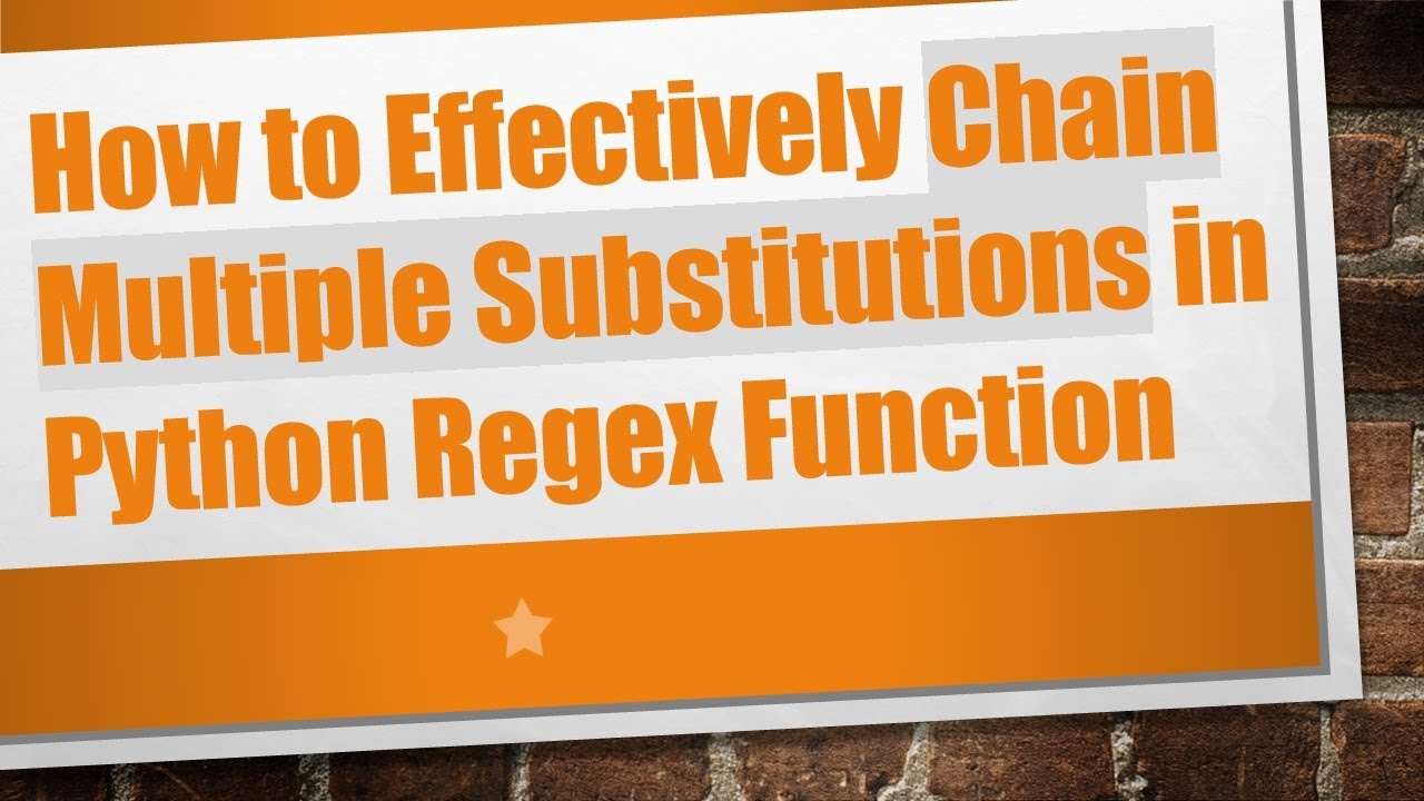 How to Effectively Chain Multiple Substitutions in Python Regex Function