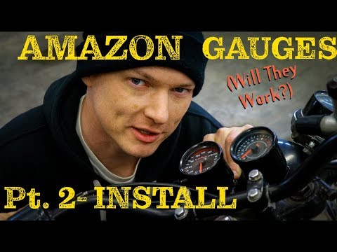 How to install aftermarket amazon motorcycle gauges