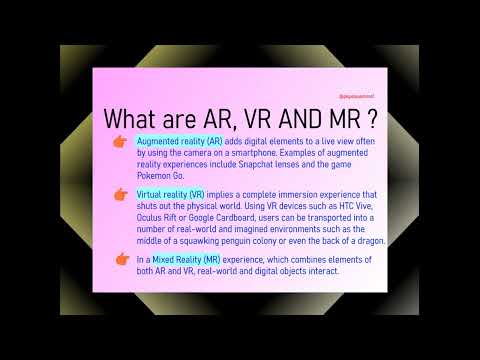 What is AR used for? | What are AR, VR and MR ? | NFT GK Questions | GK Quiz Answers #short