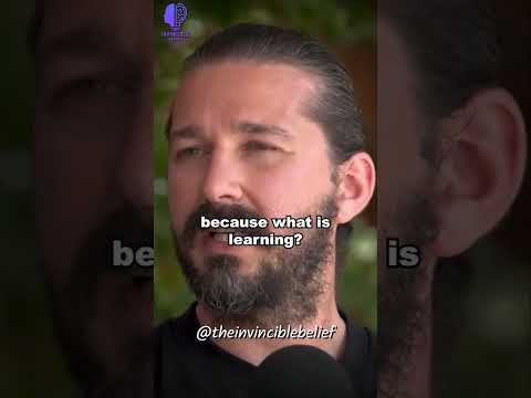 The real meaning of learning by actor Shia LaBeouf #shorts