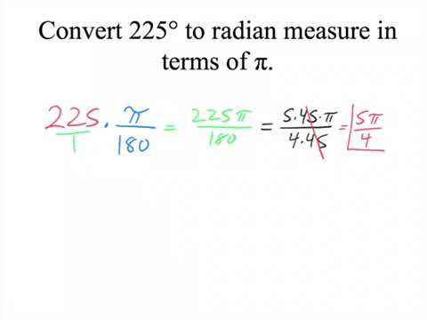 Converting between Radians and Degrees