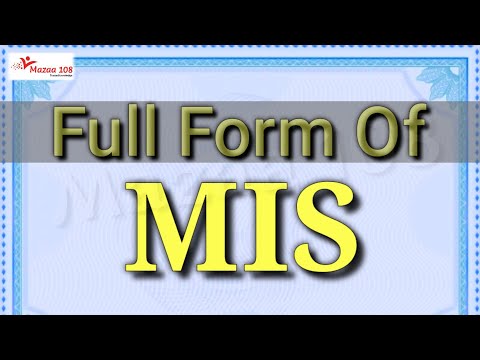full form of MIS | MIS stands for | MIS Means | Banking & Financial | Mazaa 108 | #Mazaa108
