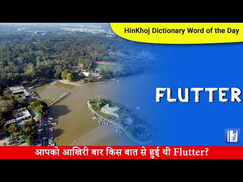 Flutter In Hindi - HinKhoj - Dictionary