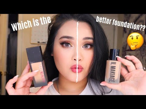 Huda Beauty #FAUXFILTER VS. Il Makiage Foundation REVIEW & Tested