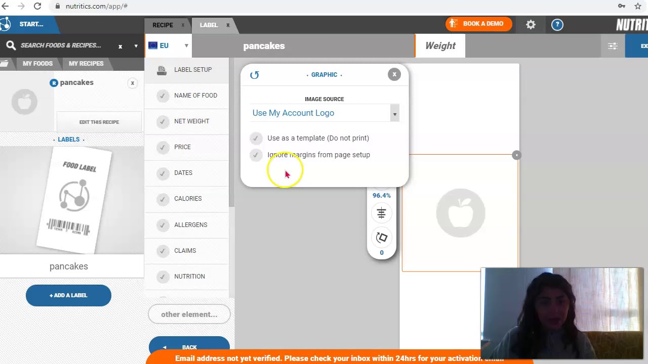 Nutritics Software Tutorial 2021 |  How To Create Food Labels