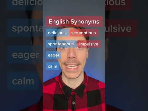 Do you know these English synonyms?