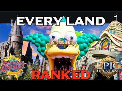 Ranking EVERY LAND At Universal Orlando