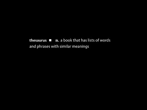 Kids on Words – Thesaurus