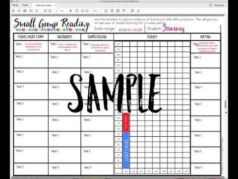Small Group Lesson Plan Template Demonstration