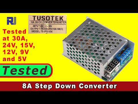 Review of Tusotek XL4016 8A buck converter with LED Display (silver case)