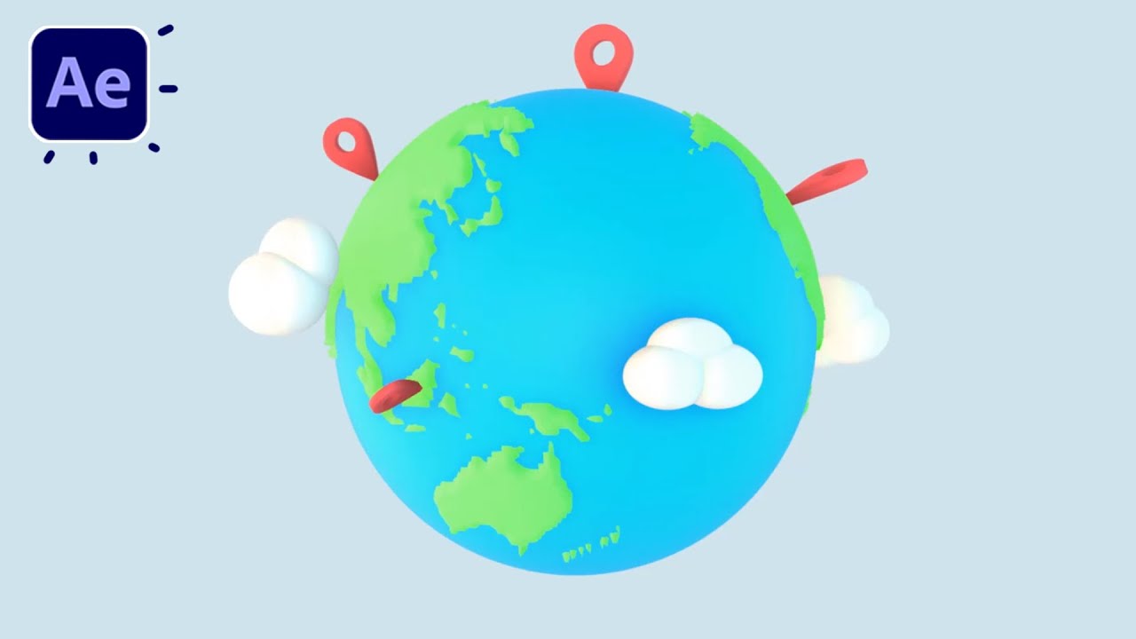 3D Earth Animation in After Effects | Element 3D