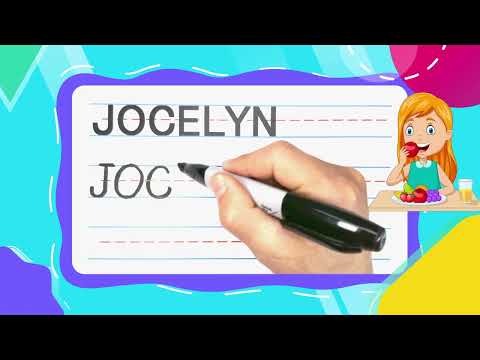 How To Write JOCELYN | Write With Me! -- FOR KIDS