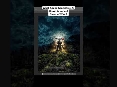 Photoshop Ai completes: Gears of War 3 Cover Art [Generative Fill]  #generativeai