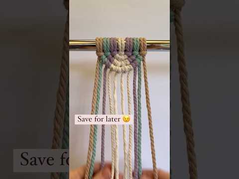 How to Create a Semi-Circle Knot Pattern in Macrame #macrametutorial #diymacrame