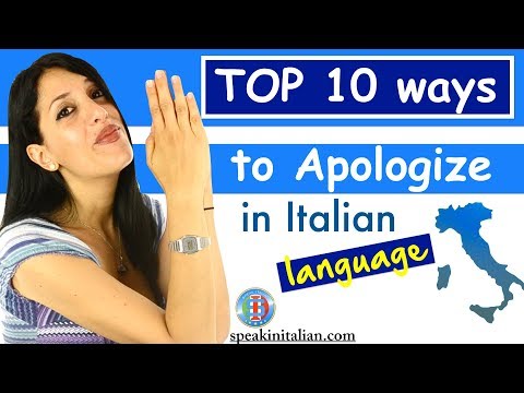 10 Italian ways to APOLOGIZE : learn how to say sorry in Italian language