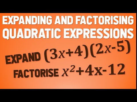 Expanding and Factorising Quadratics (Maths GCSE Foundation and Higher Revision)