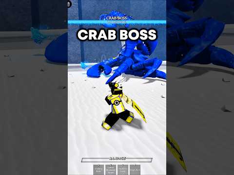 Frozen Crab Boss & Frozen Weakest Dummy in TSB 💀 #tsb #thestrongestbattlegrounds #tsbg #weakestdummy