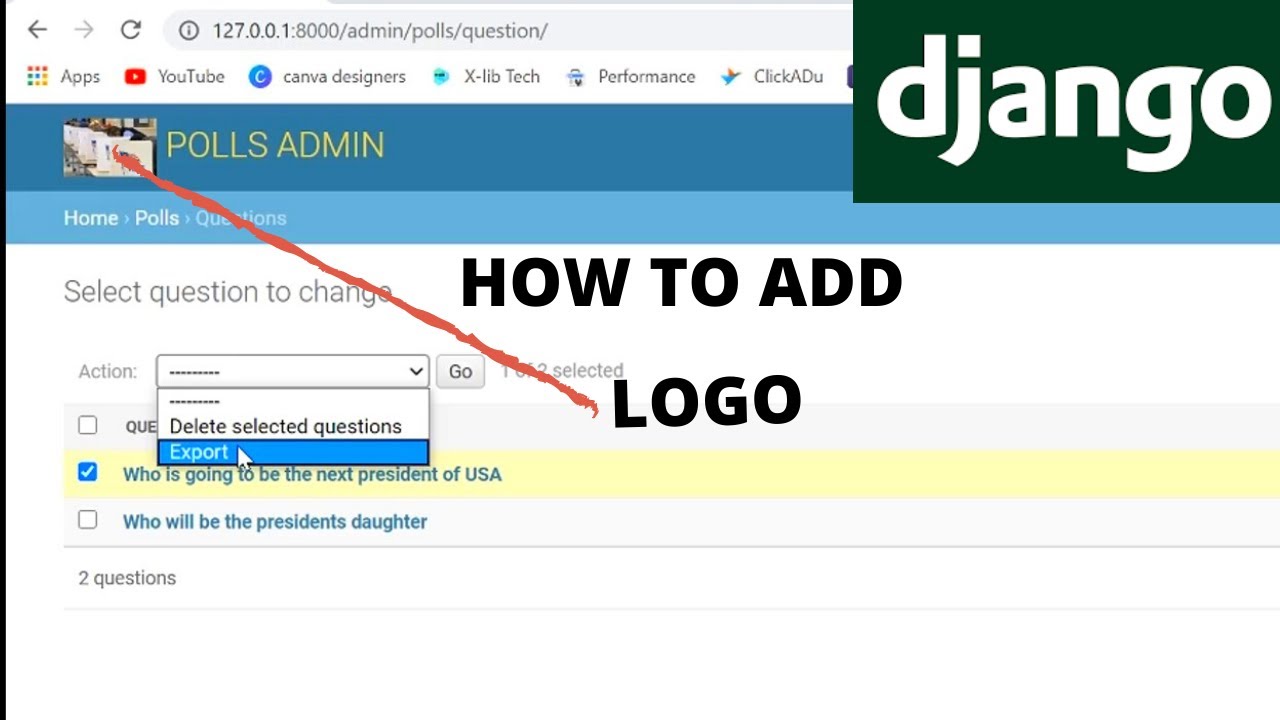 How to add logo to Django Admin | Python tutorial