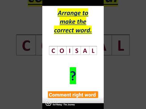 ARRANGE WORDS #ENGLISH #BUILD VOCABULARY