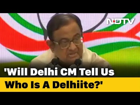 "Who Is A Delhiite, Mr Kejriwal?": P Chidambaram On Hospital Beds Move
