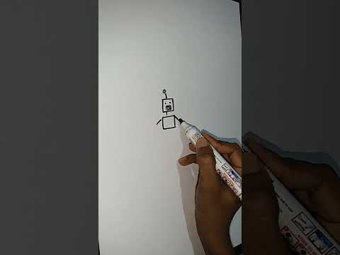 how to draw a robot drawing for kids 🤖 easy step by step tutorial for beginners toddlers