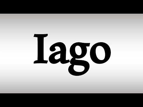 How to Pronounce iago
