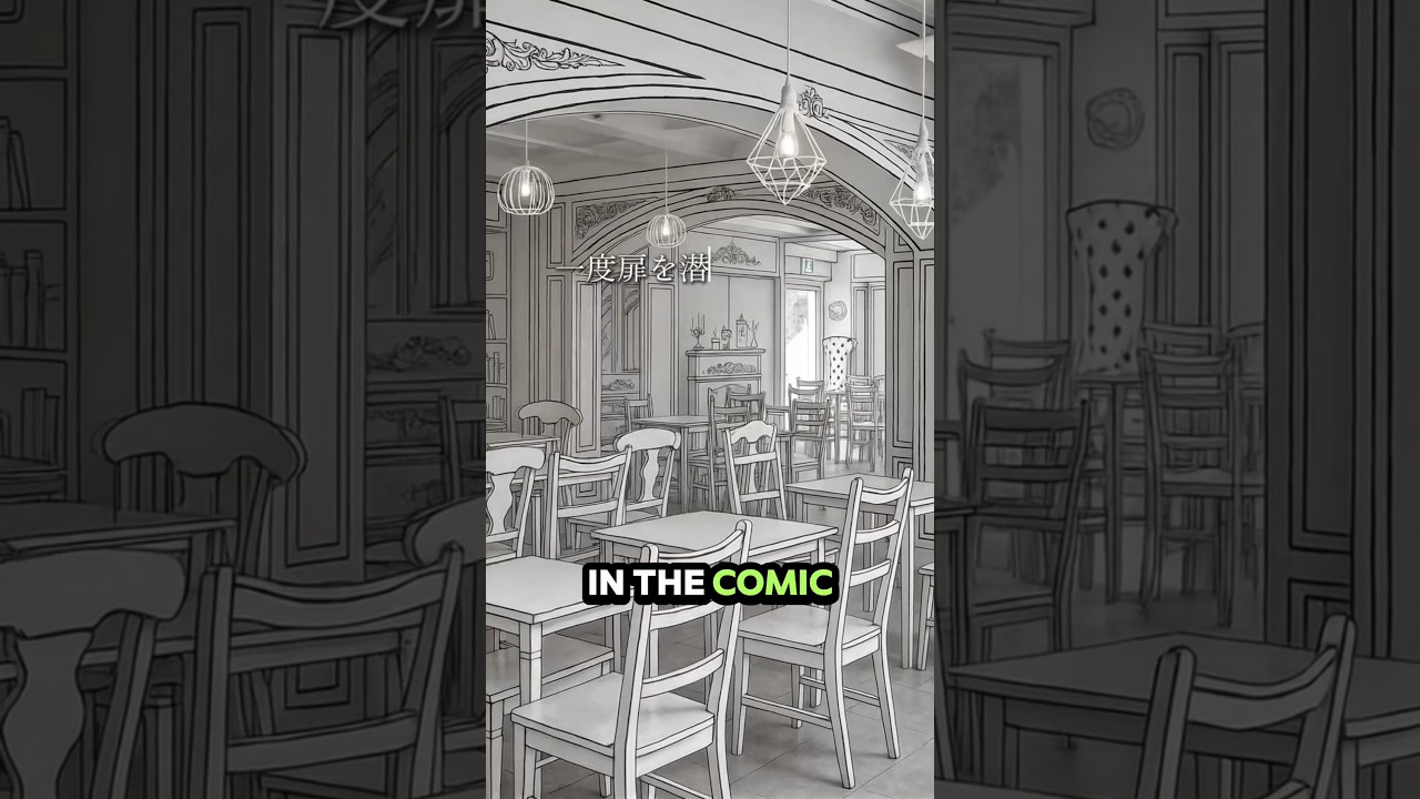 Everything in this cafe has a form like in the comic world.