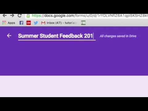 Capturing Student Feedback With Google Forms