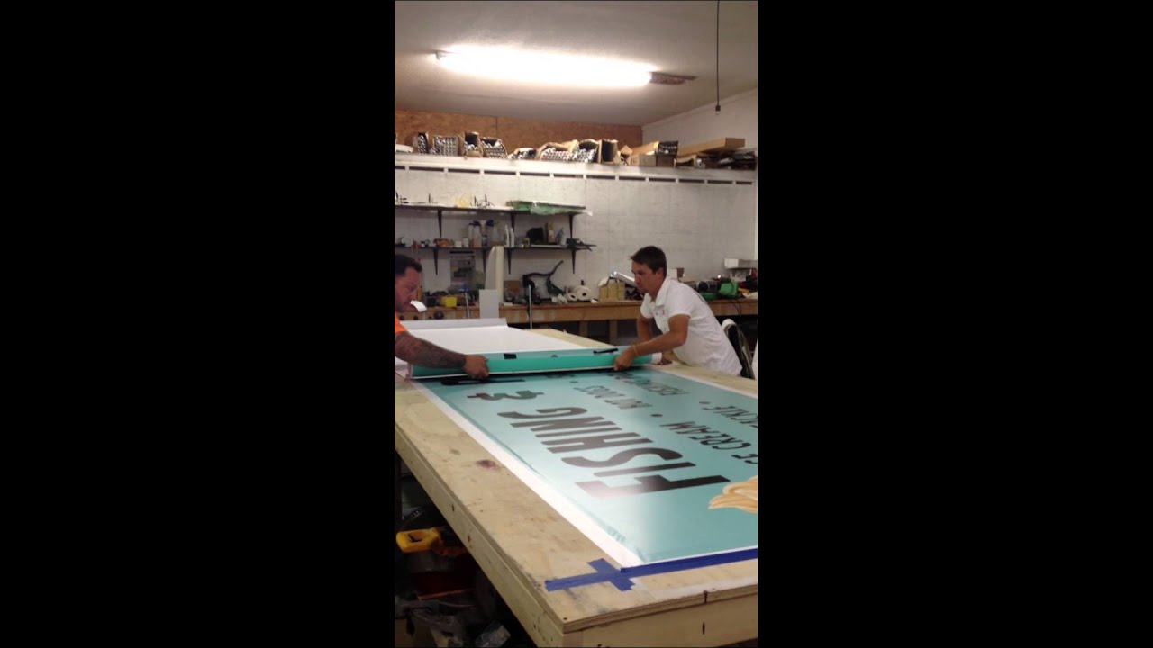 Vinyl Application with the Big Squeegee