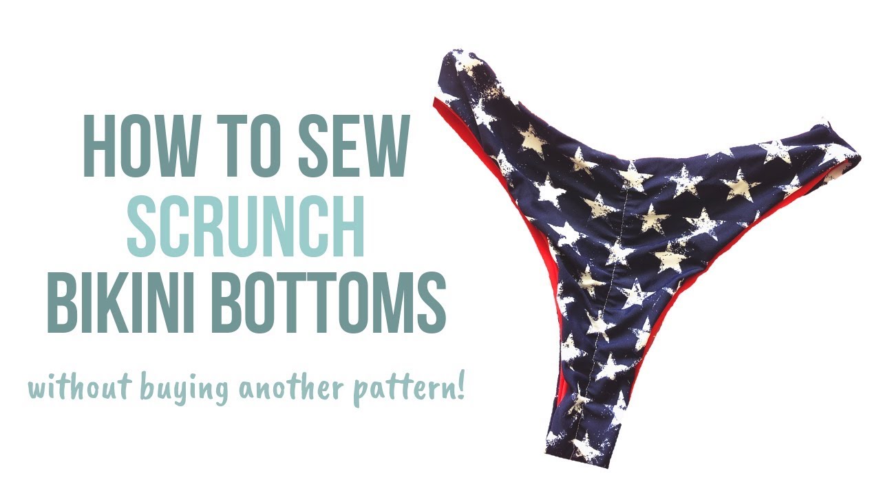 How to Make Scrunch Bikini Bottoms (Without Buying a Pattern!) || Katie Fredrickson