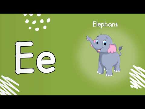 Learn Ee with Five Words | words with e, english vocabulary words that start with e phonics ABC song