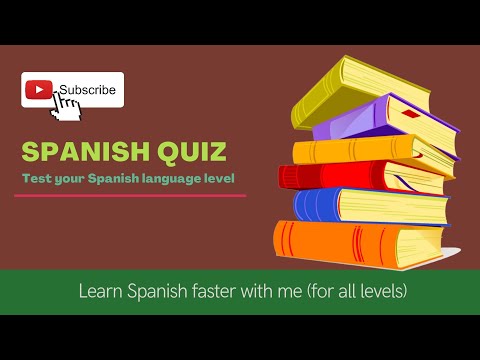 TEST YOUR SPANISH LANGUAGE LEVEL #spanish #test #quiz