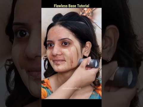 Let's make Flawless Base with underbase Contouring #shorts #flawlessbase #basetutorial #asmakhan