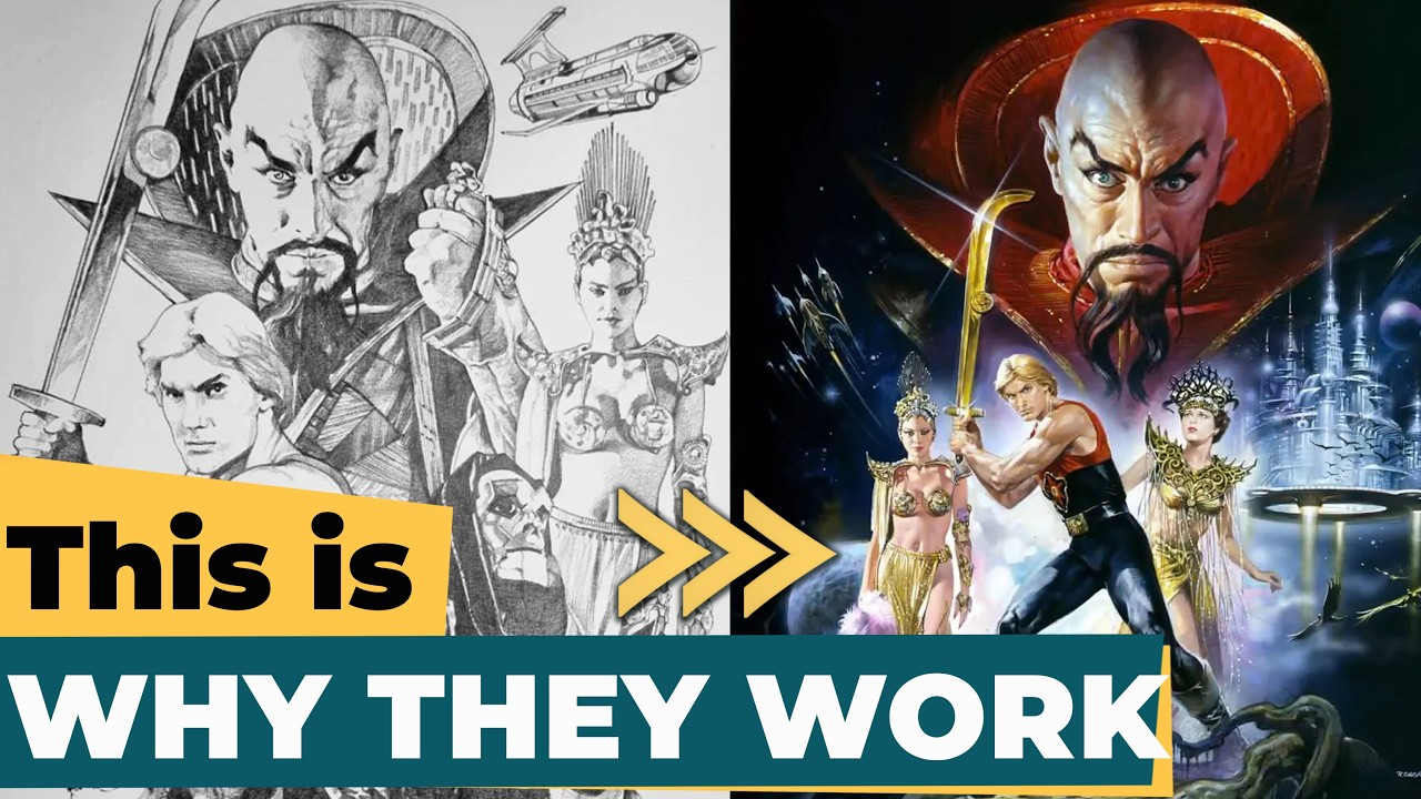 Mastering Complex Compositions : Lessons from 80s movie posters