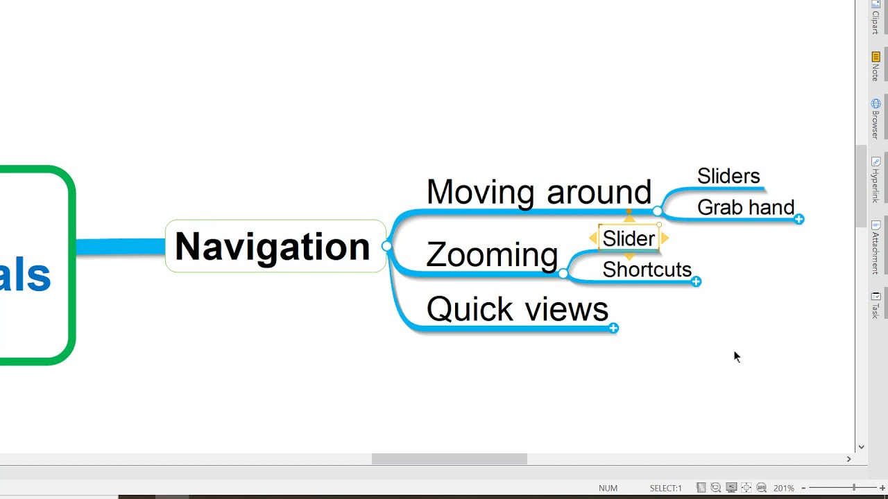 MindMapper Tutorial - Navigating your mind maps