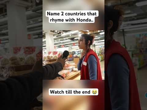 Name 2 countries that rhyme with the word Honda.. #explore #funny #rhythm #countries #fy #viral #lol
