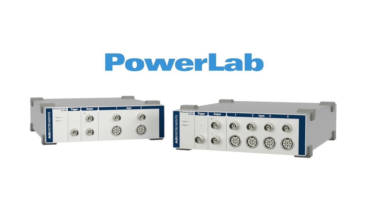 26 Series PowerLab - Data recorder designed specifically for physiology and life science research